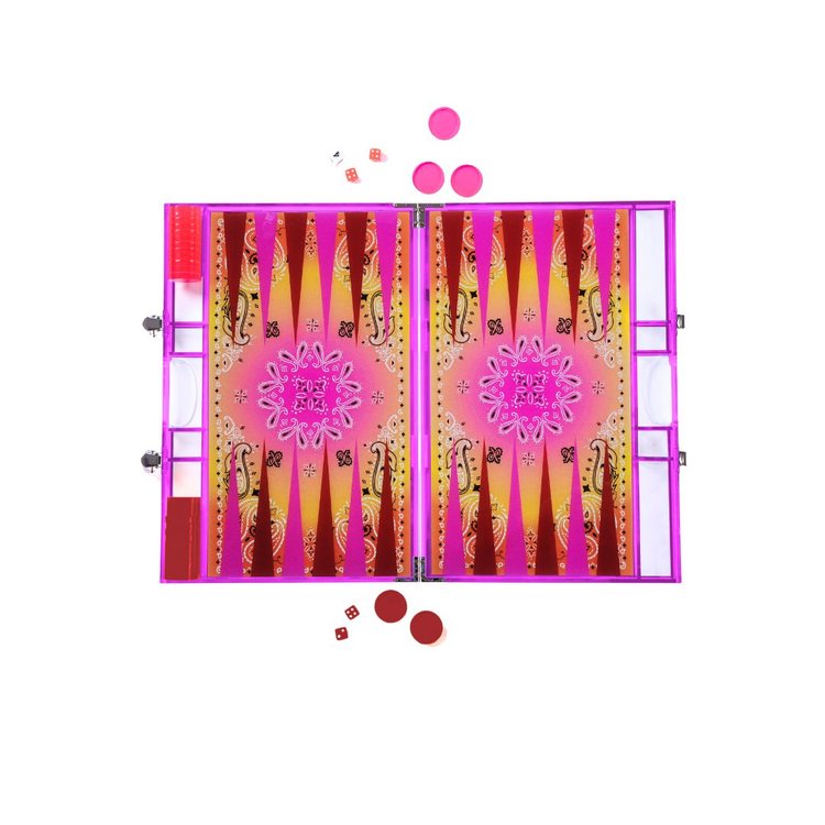 Pink Bandana Backgammon – Studio D Decor Qa