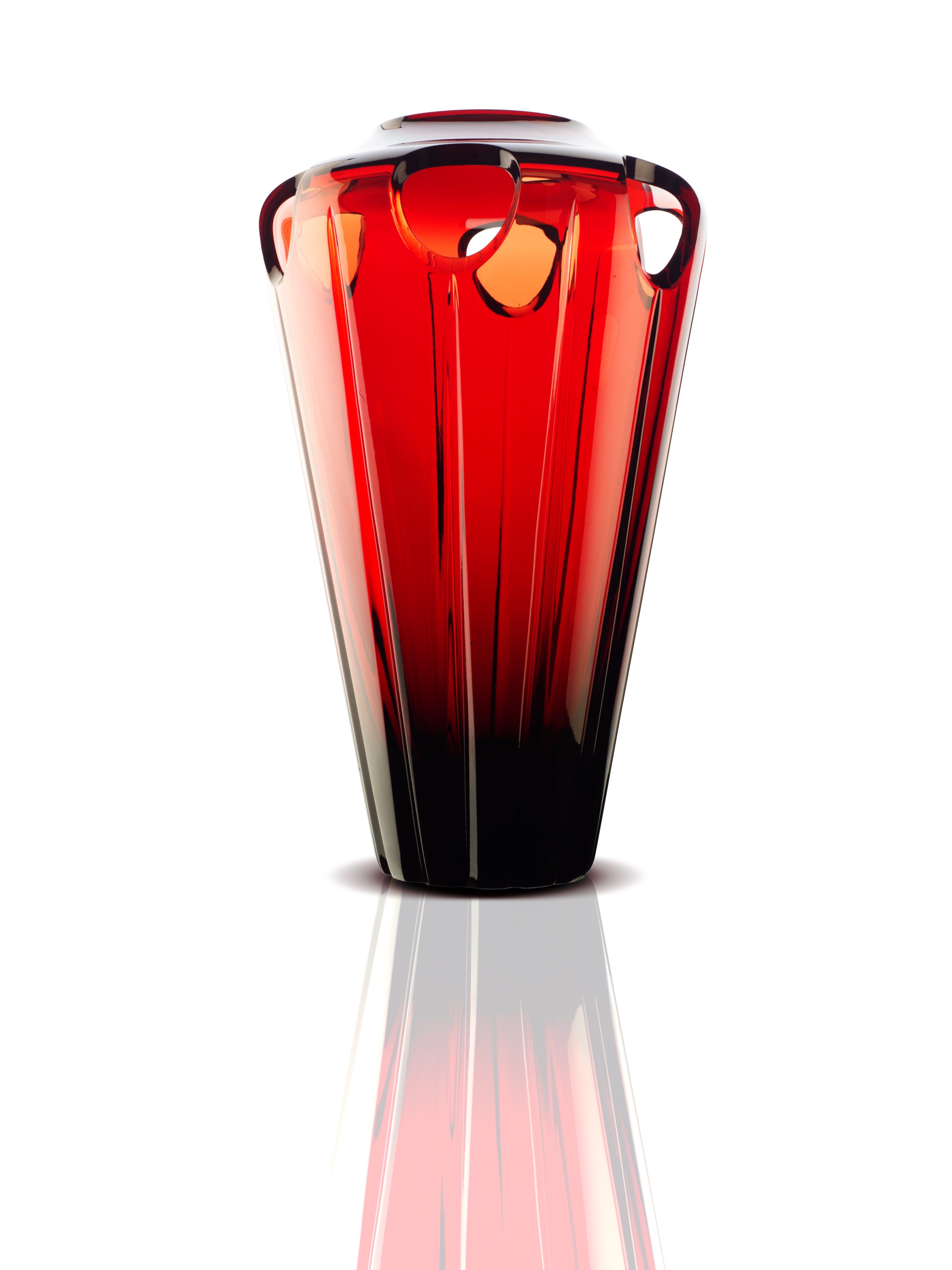 Orchidee Red Conical Vase – Studio D Decor Qa